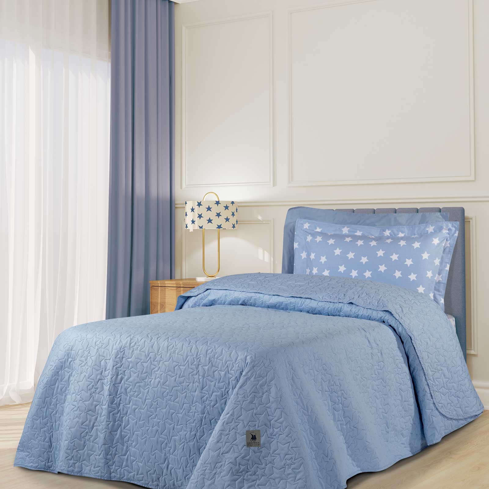 GREENWICH POLO CLUB ΚΟΥΒΕΡΛΙ ΜΟΝΟ 3413 ΣΙΕΛ - liveyourhome.gr
