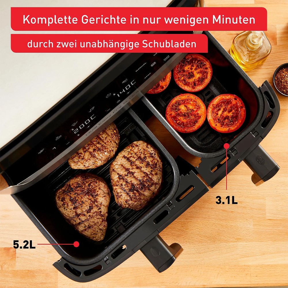 TEFAL Dual Easy Fry & Grill Φριτέζα αέρος & γκριλ με δι - liveyourhome.gr